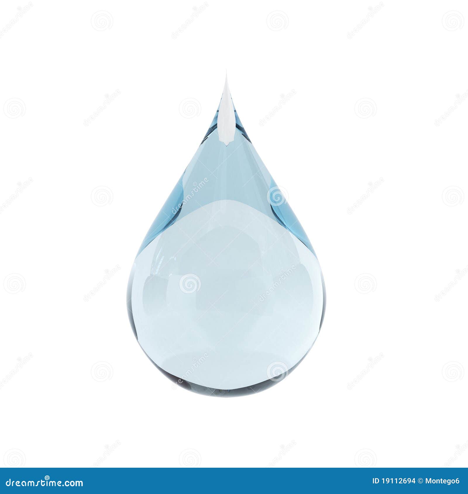 3d render of water drop stock illustration. Illustration of blue - 19112694