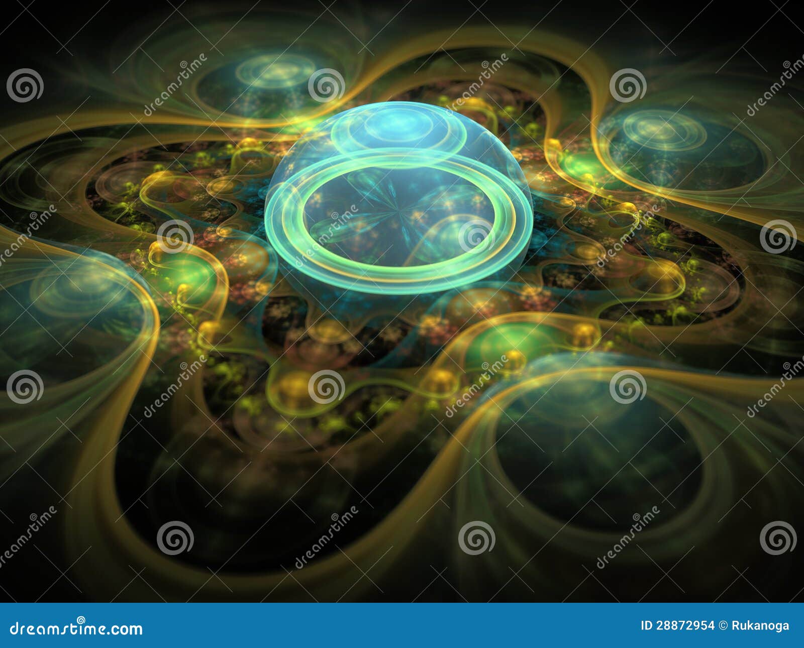 .3d Rendered Abstract Composition. Stock Illustration - Illustration of ...