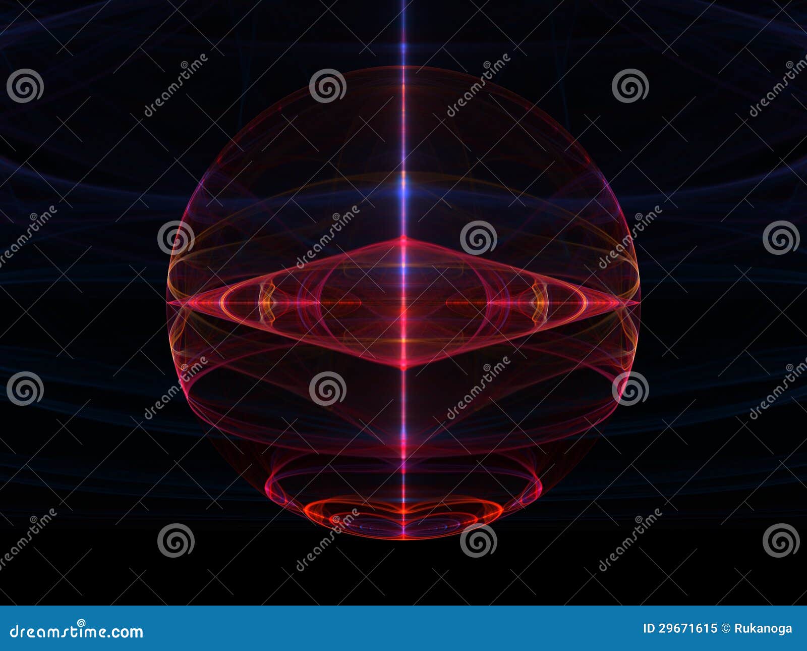 3d Rendered Abstract Composition. Stock Illustration - Illustration of ...
