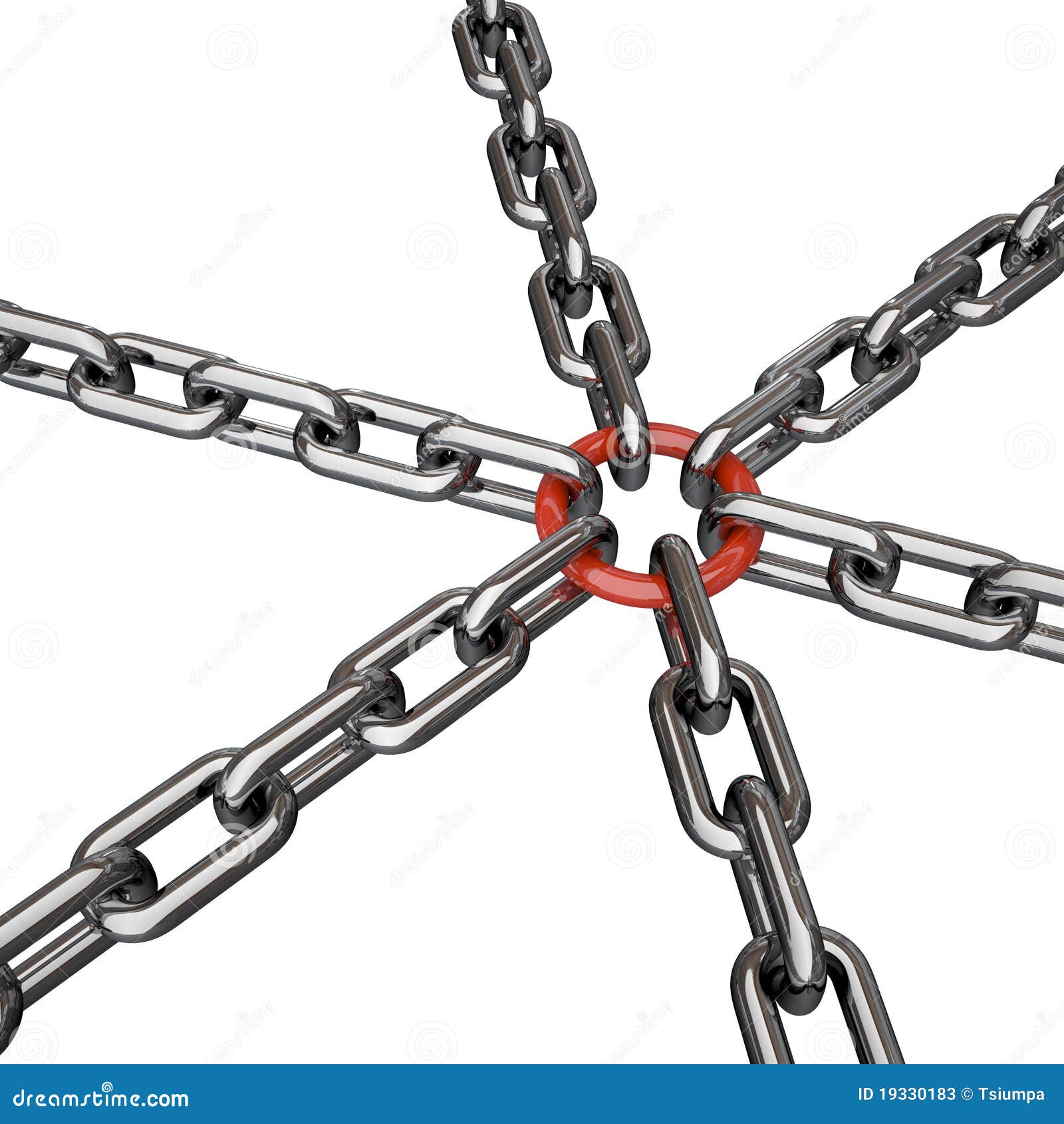 3d rendered chains stock illustration. Illustration of three - 19330183