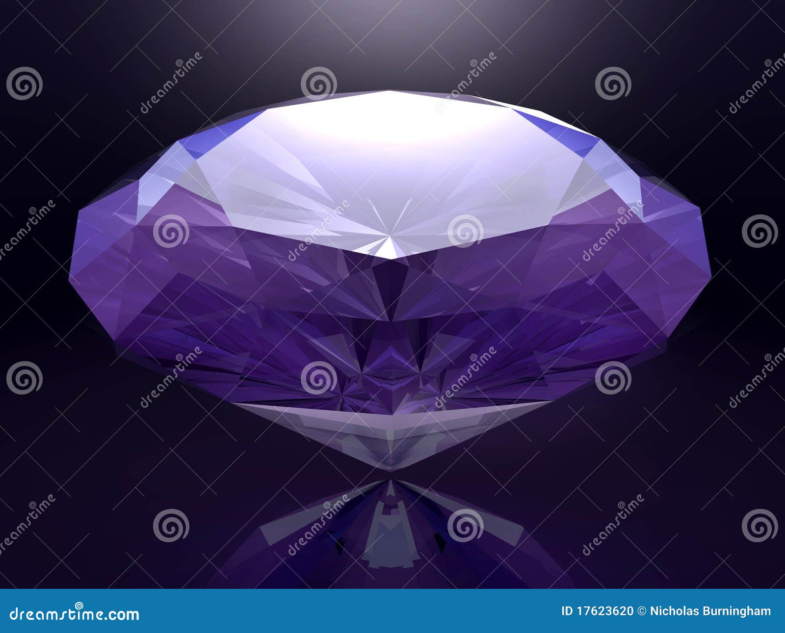 3D rendered diamond stock illustration. Illustration of bright - 17623620