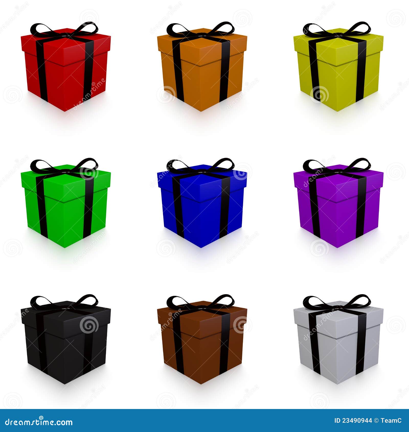 3d Rendered Presents stock illustration. Illustration of birthday ...