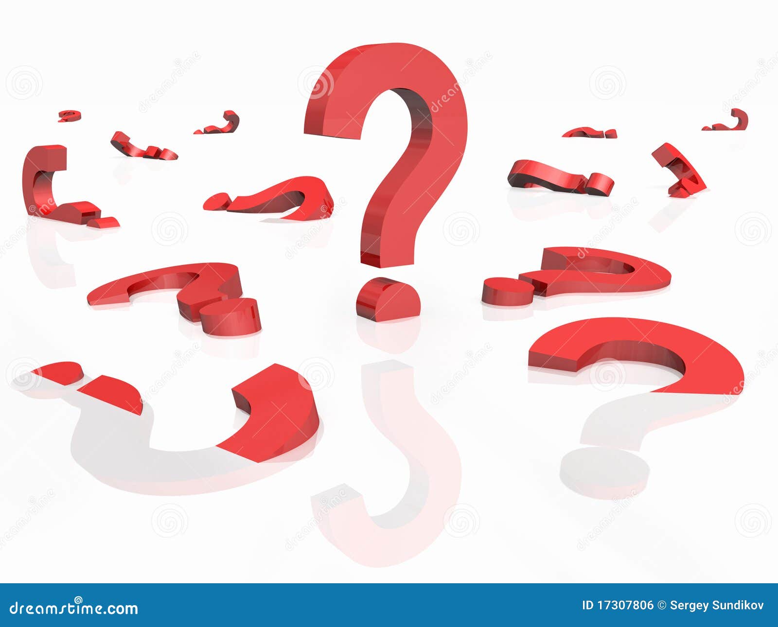 3D Rendered Question Marks Stock Photography | CartoonDealer.com #17307806