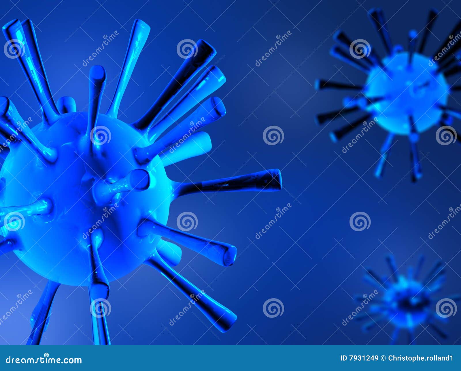 3d rendered virus stock illustration. Illustration of epidemic - 7931249