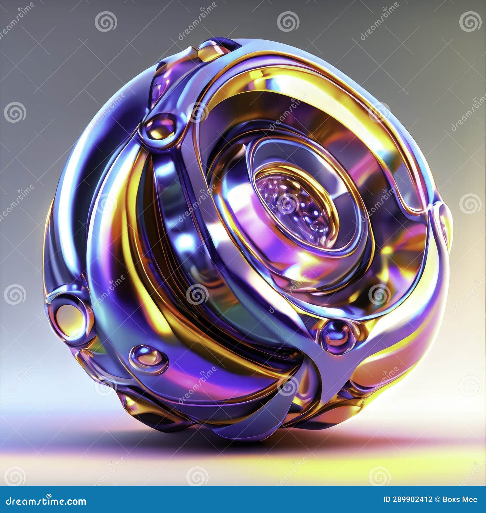 3d Rendering of Abstract Object in Digital Art Style. Computer Digital ...