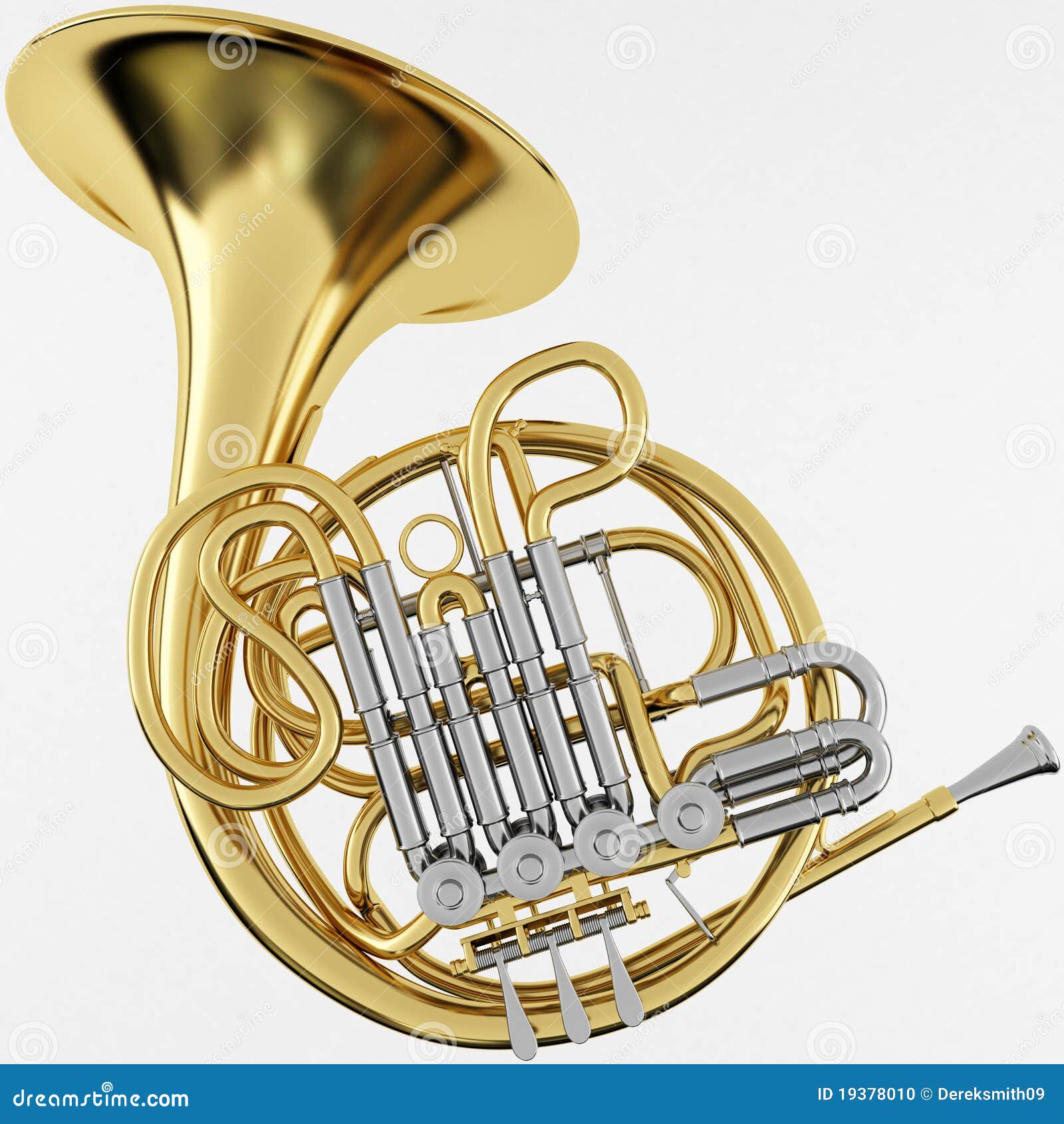 French Horn Cartoon Vector | CartoonDealer.com #35290623