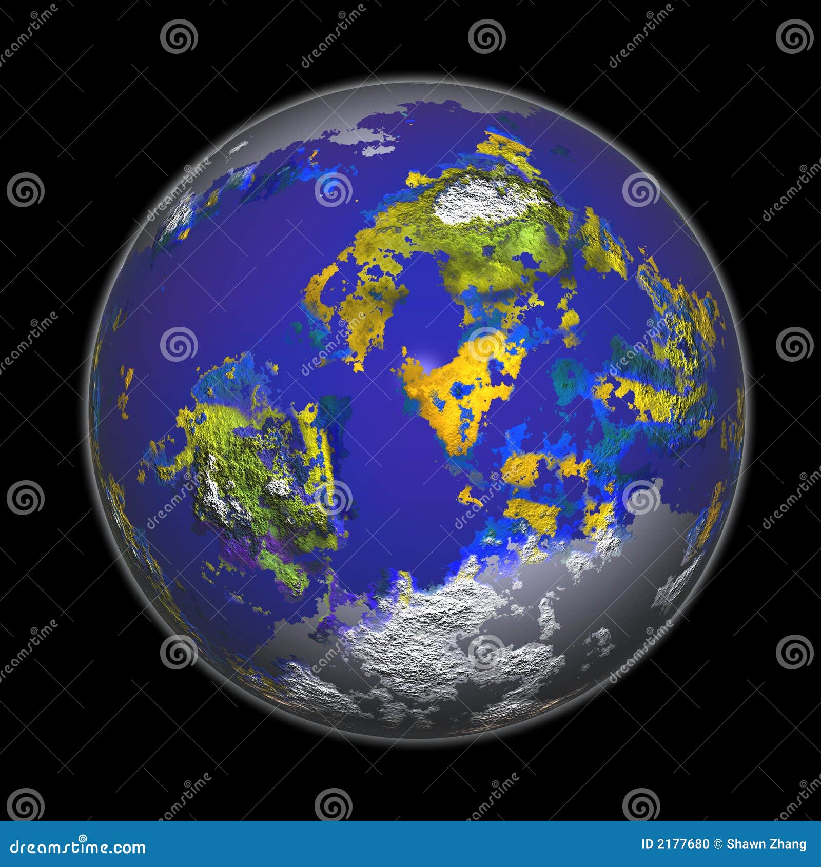 3D Rendering of the Earth stock photo. Image of design - 2177680