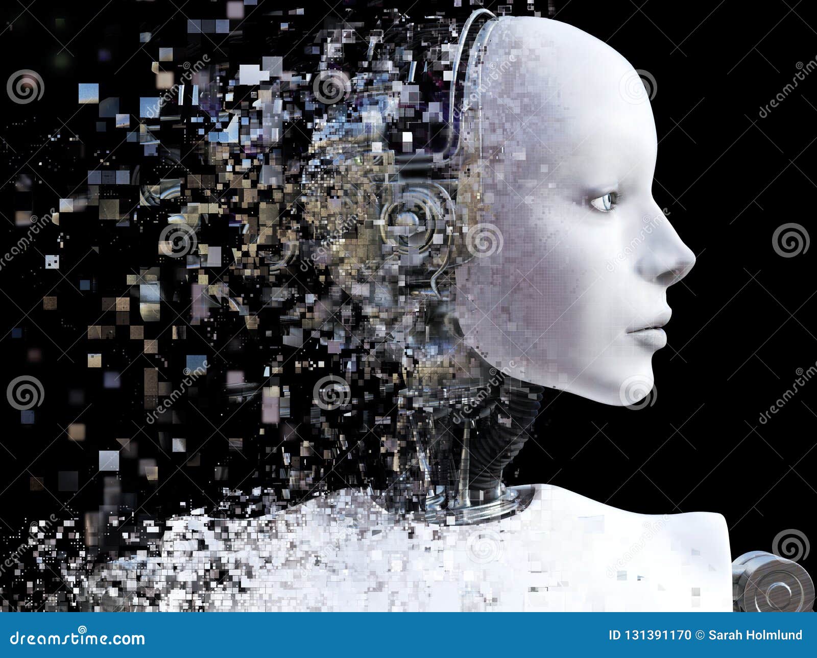 Female Robot Head Stock Illustrations – 2,264 Female Robot Head Stock ...