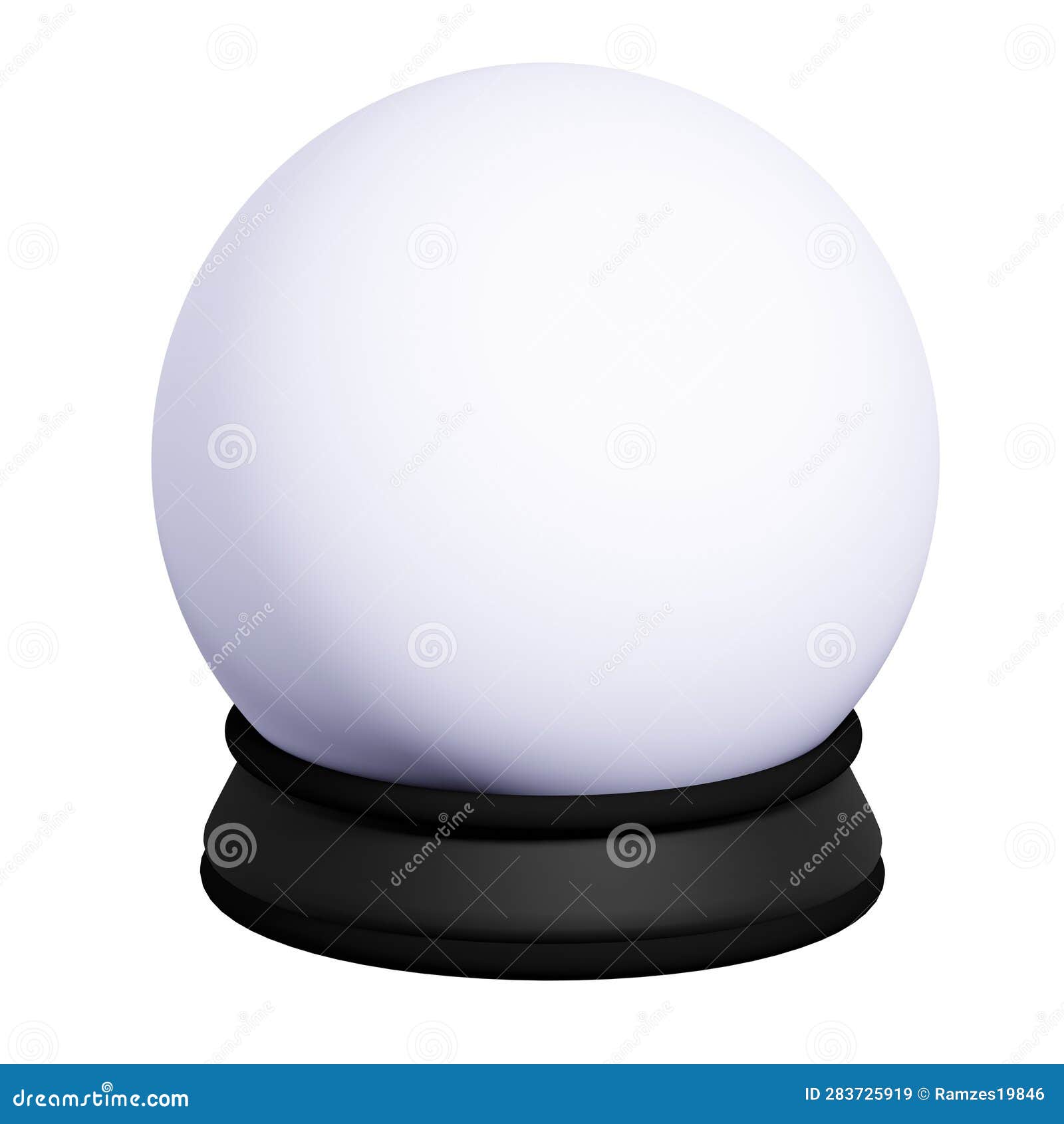 3D Rendering of Fortune Teller Magic Crystal Sphere. Divination and ...