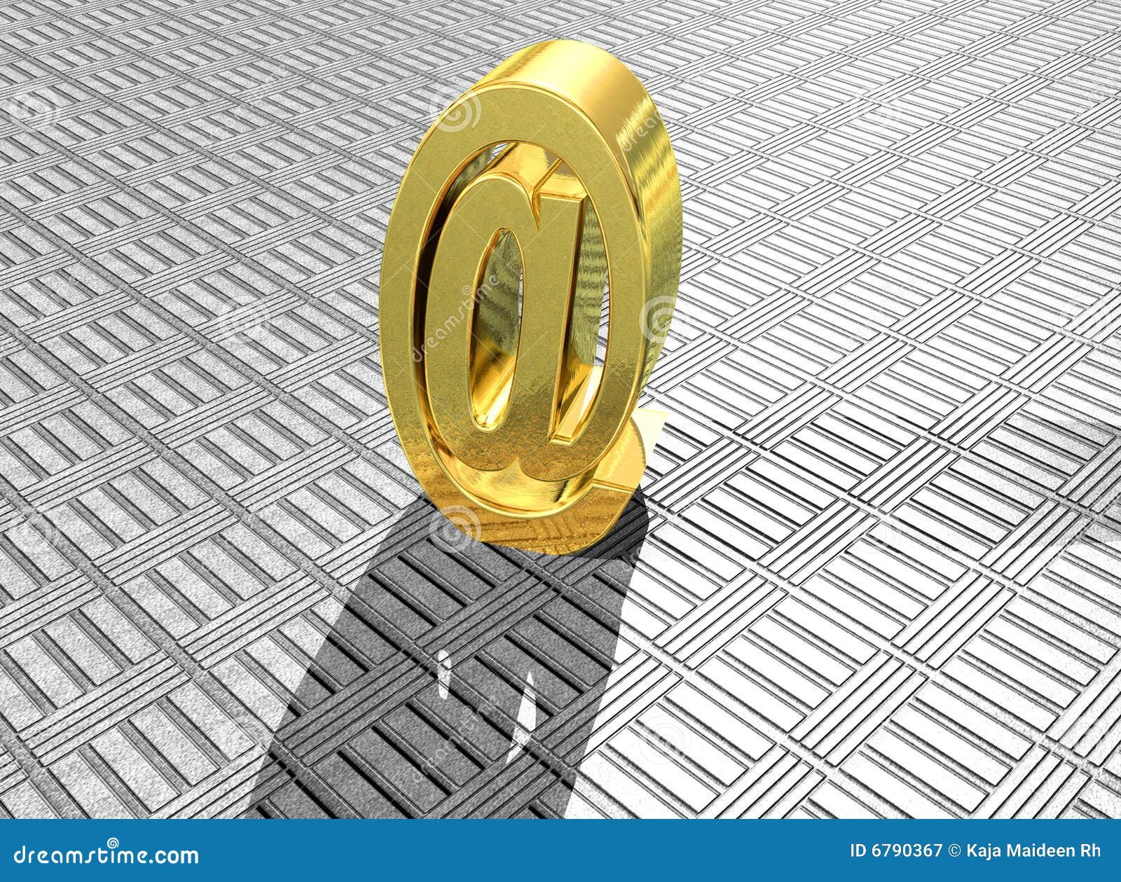 3D Rendering Gold at Symbol Stock Illustration - Illustration of ...