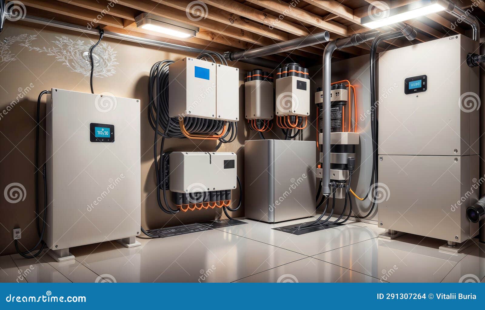 3d Rendering of an Home Uninterruptible Power Supply System in the ...