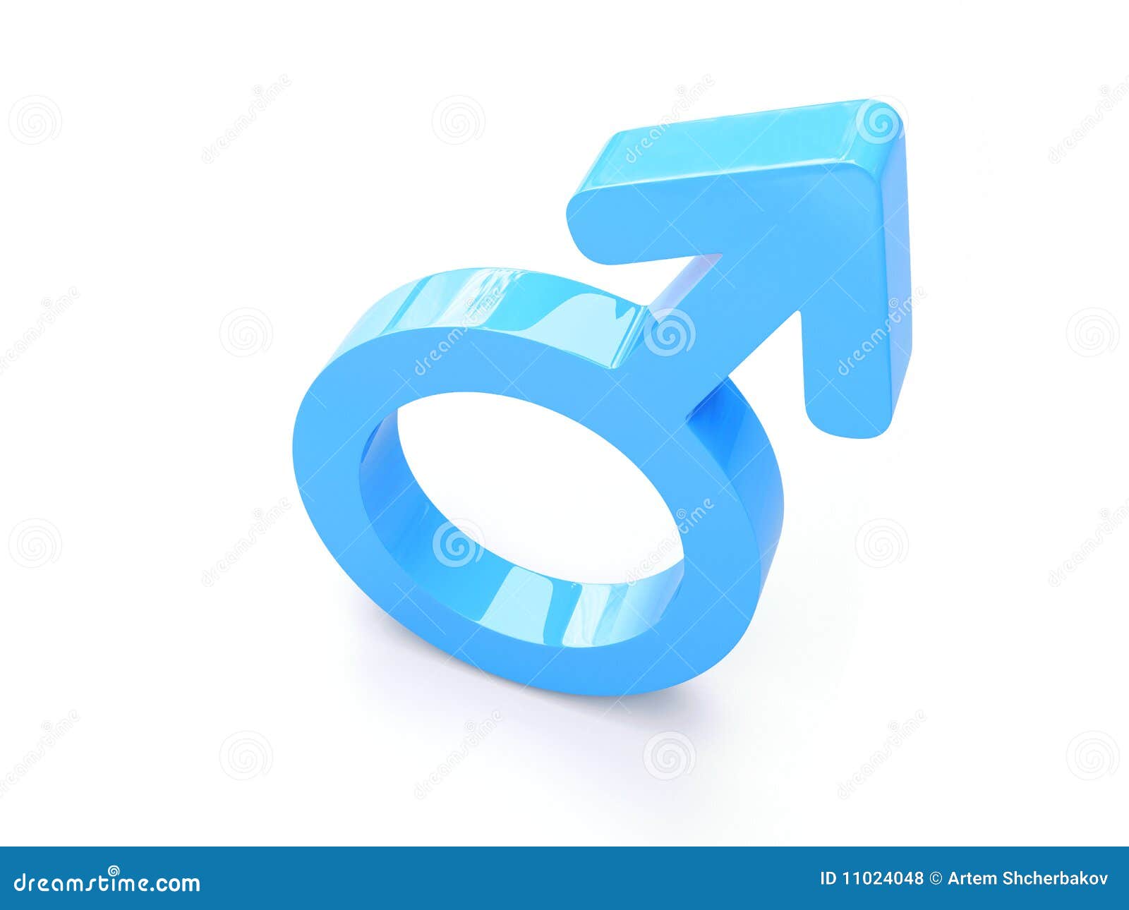 3d Rendono Del Simbolo Maschio Illustrazione di Stock - Illustrazione ...