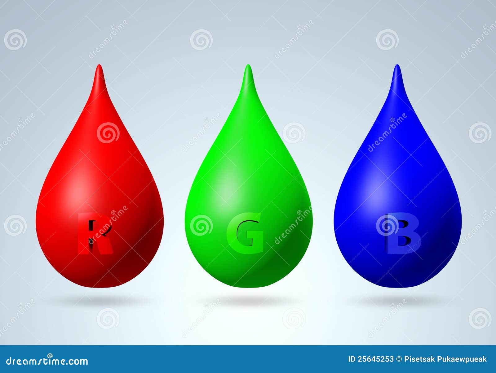 3D RGB color stock illustration. Illustration of fluid - 25645253