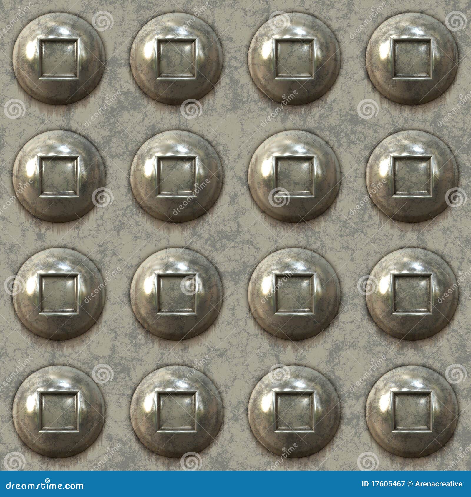 3D Riveted Steel stock illustration. Illustration of chrome - 17605467