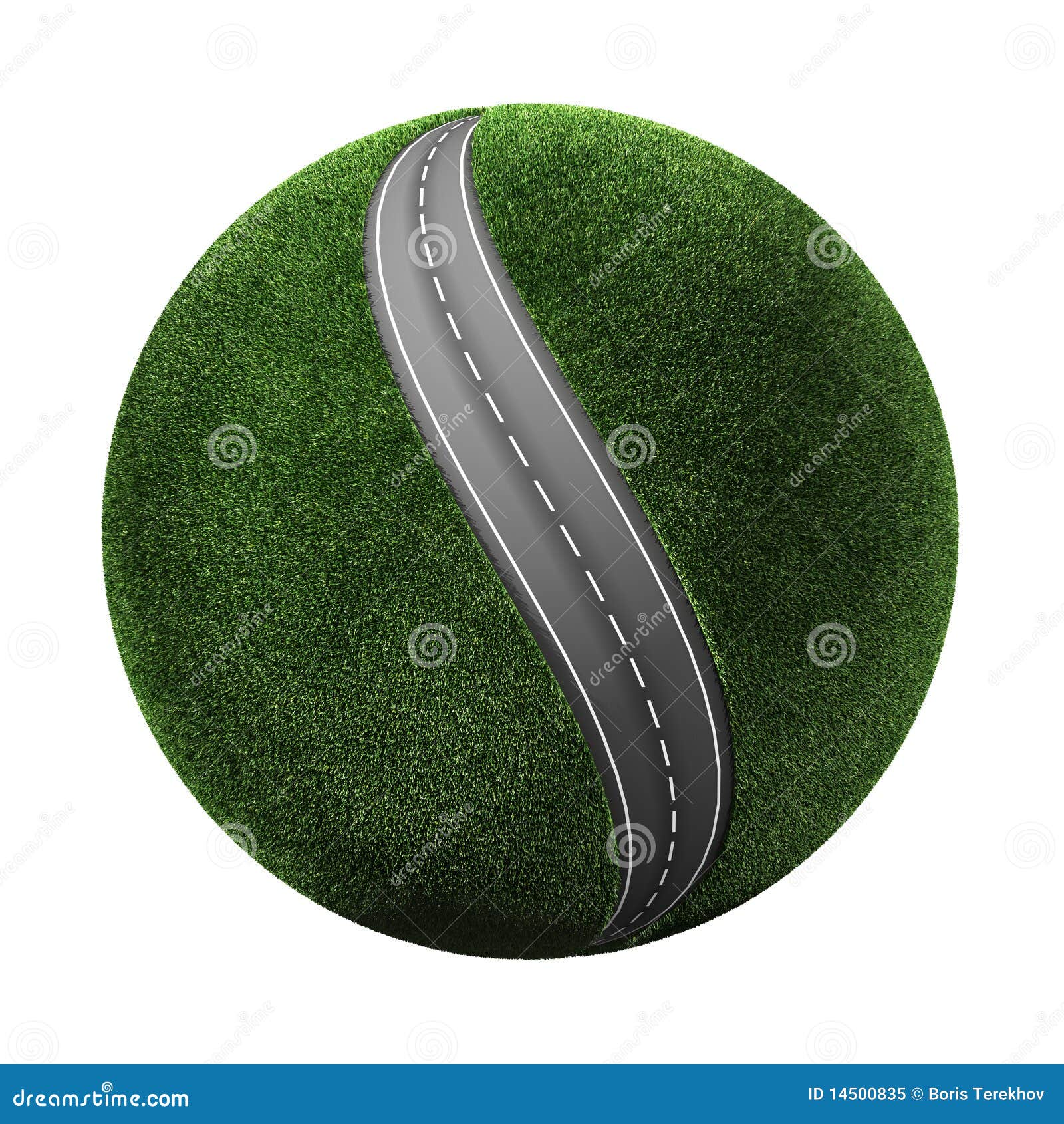 3d Road on the Earth stock illustration. Illustration of natural - 14500835