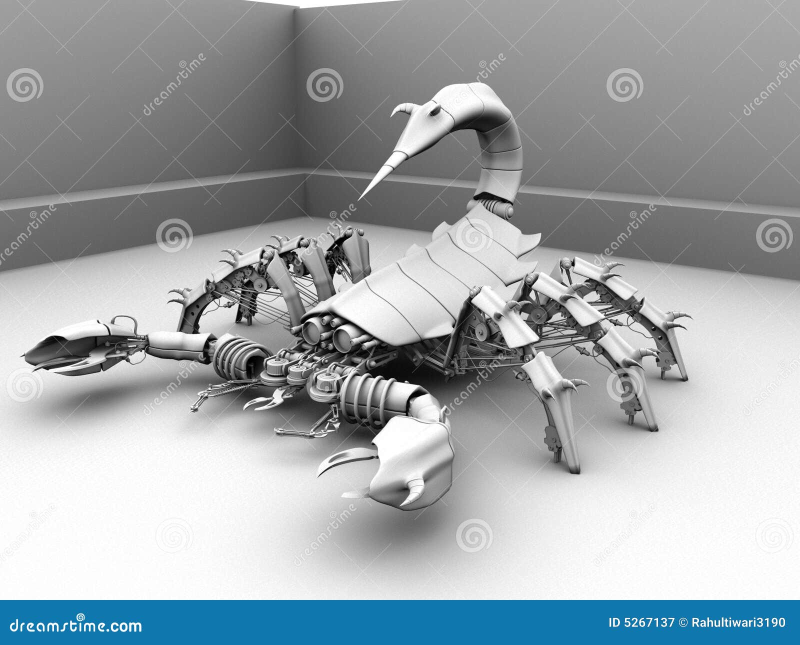 3D robot Scorpion stock illustration. Illustration of southwestern ...