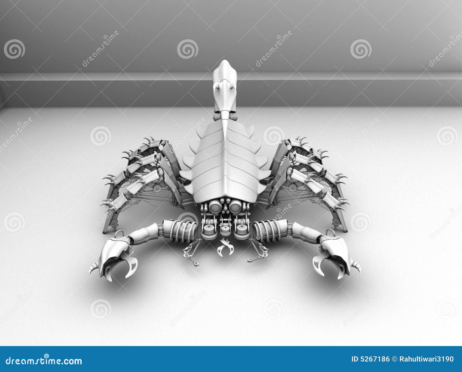 3D robot Scorpion stock illustration. Illustration of digital - 5267186