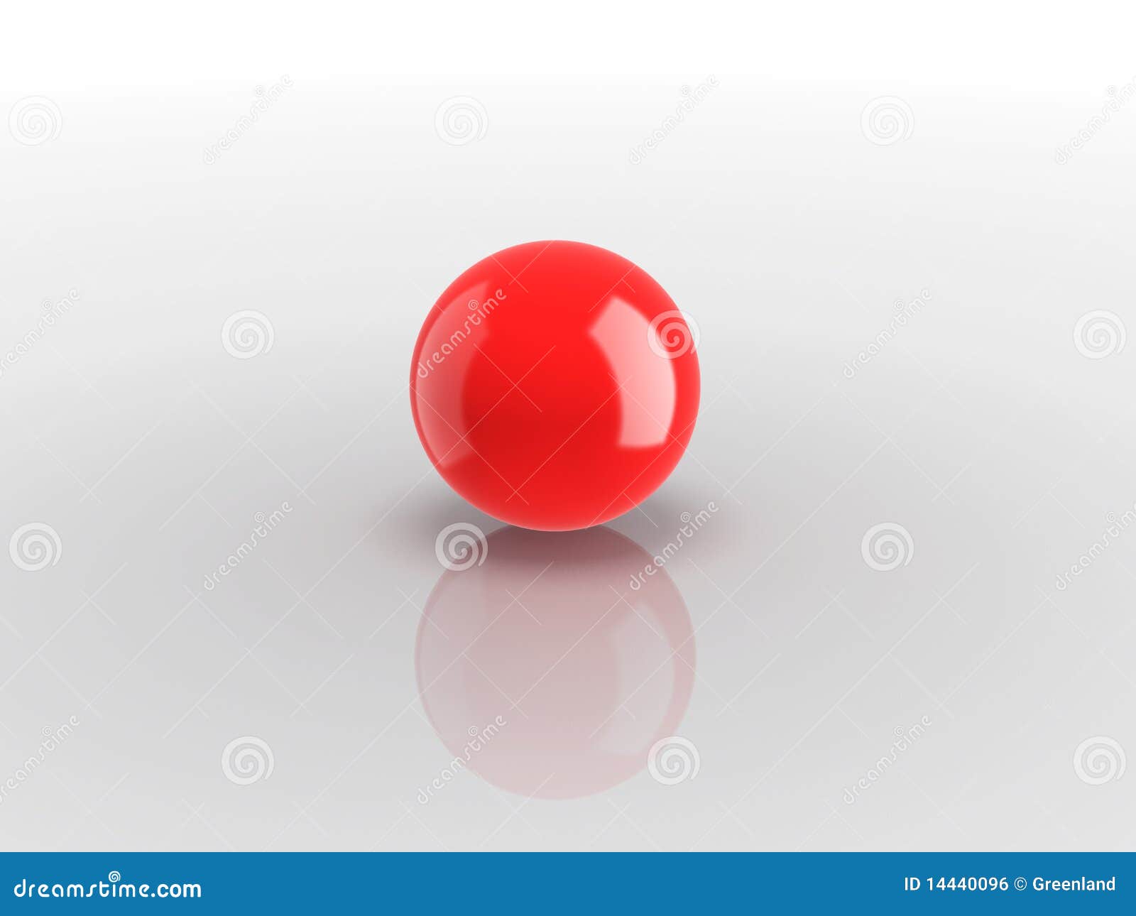 3d - rode bal stock illustratie. Illustration of ronde - 14440096