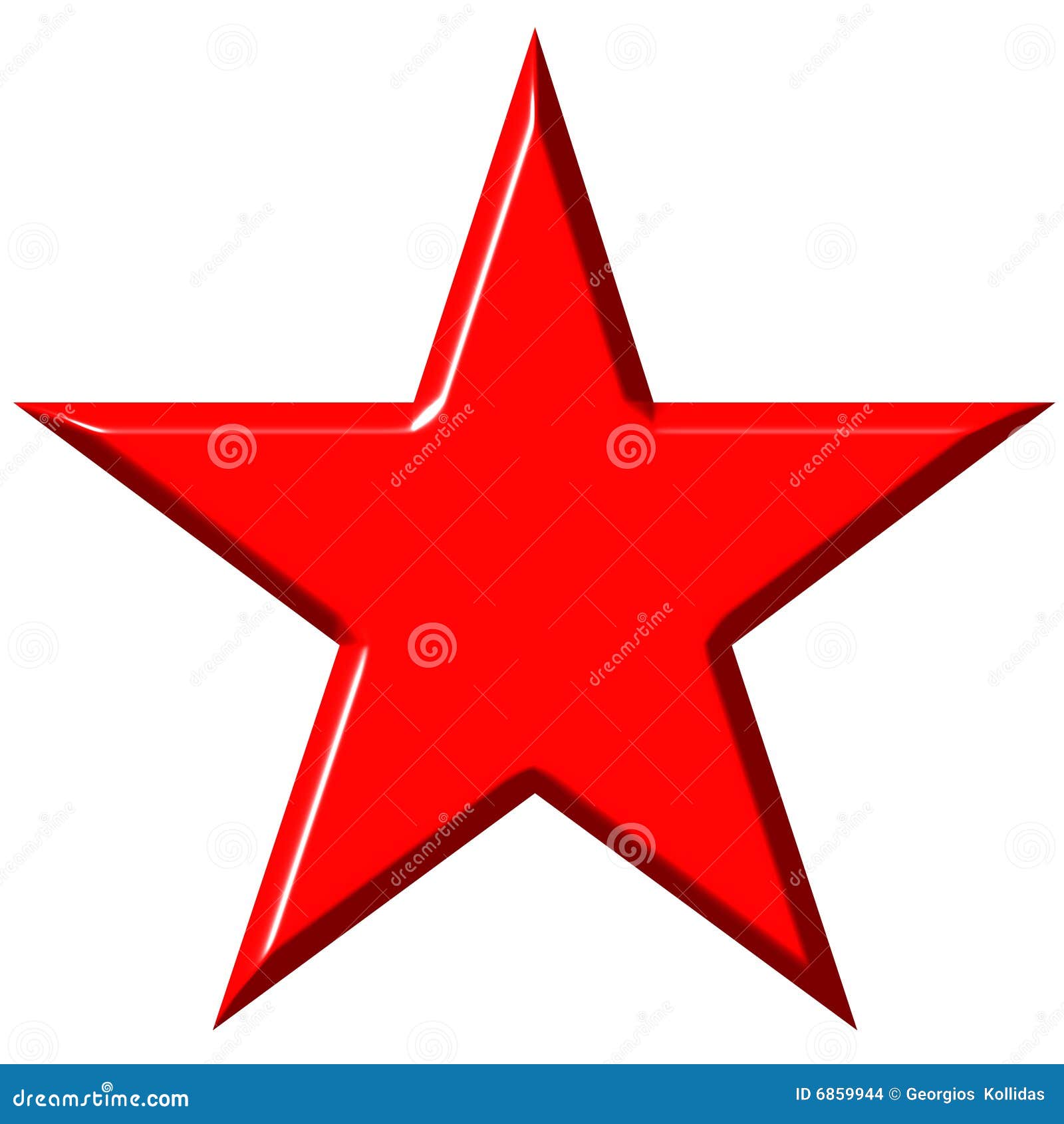 3D Rode Ster Cummunist stock illustratie. Illustration of voorwerp ...