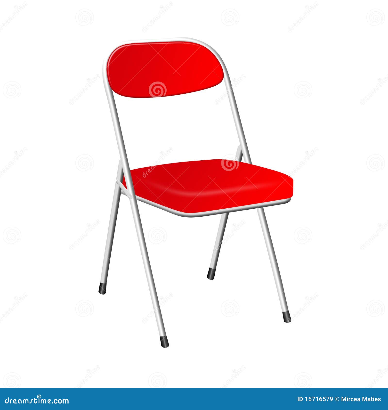 3D rode stoel stock illustratie. Illustration of bureau - 15716579