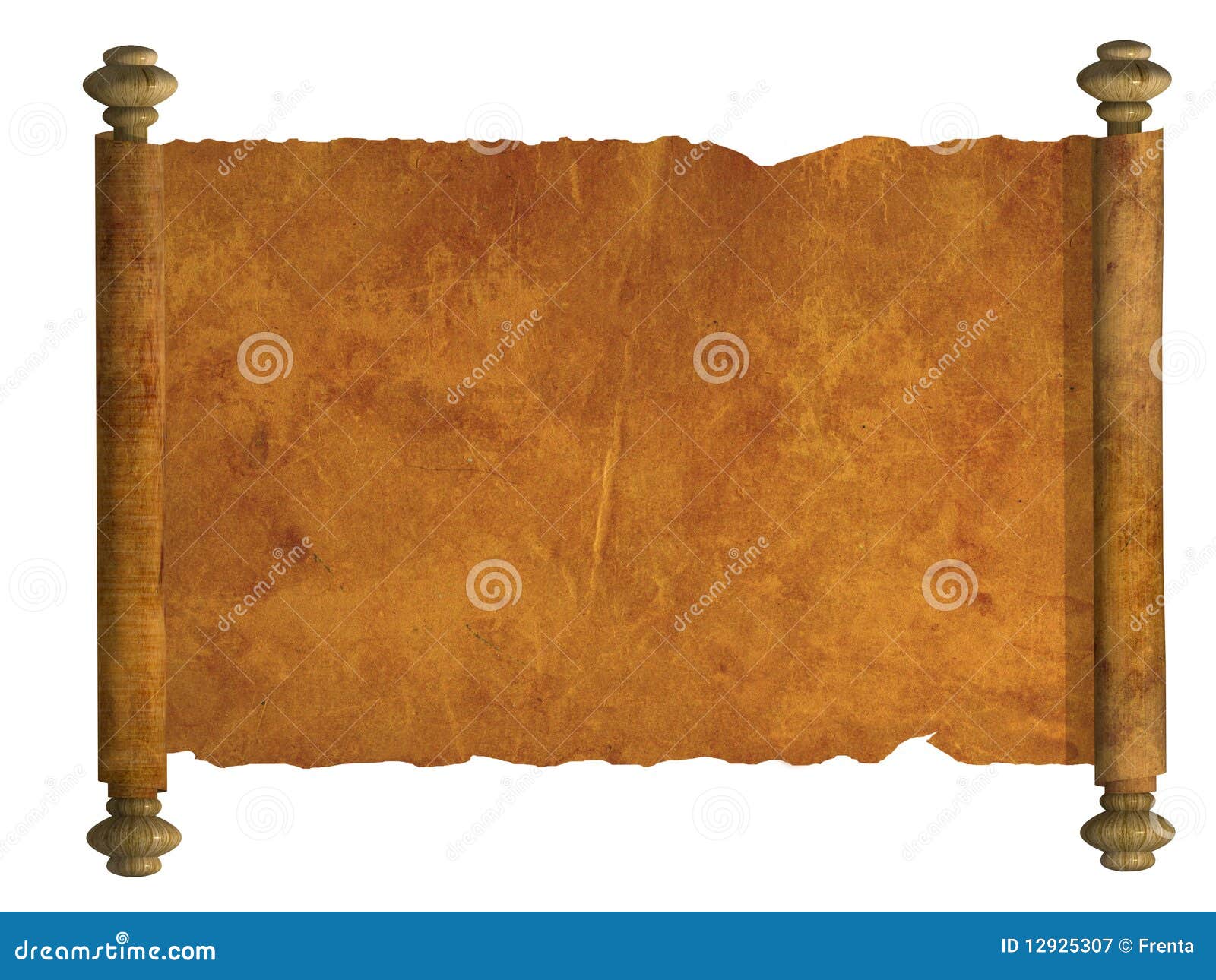 3d rol van oud perkament stock illustratie. Illustration of herinnering ...