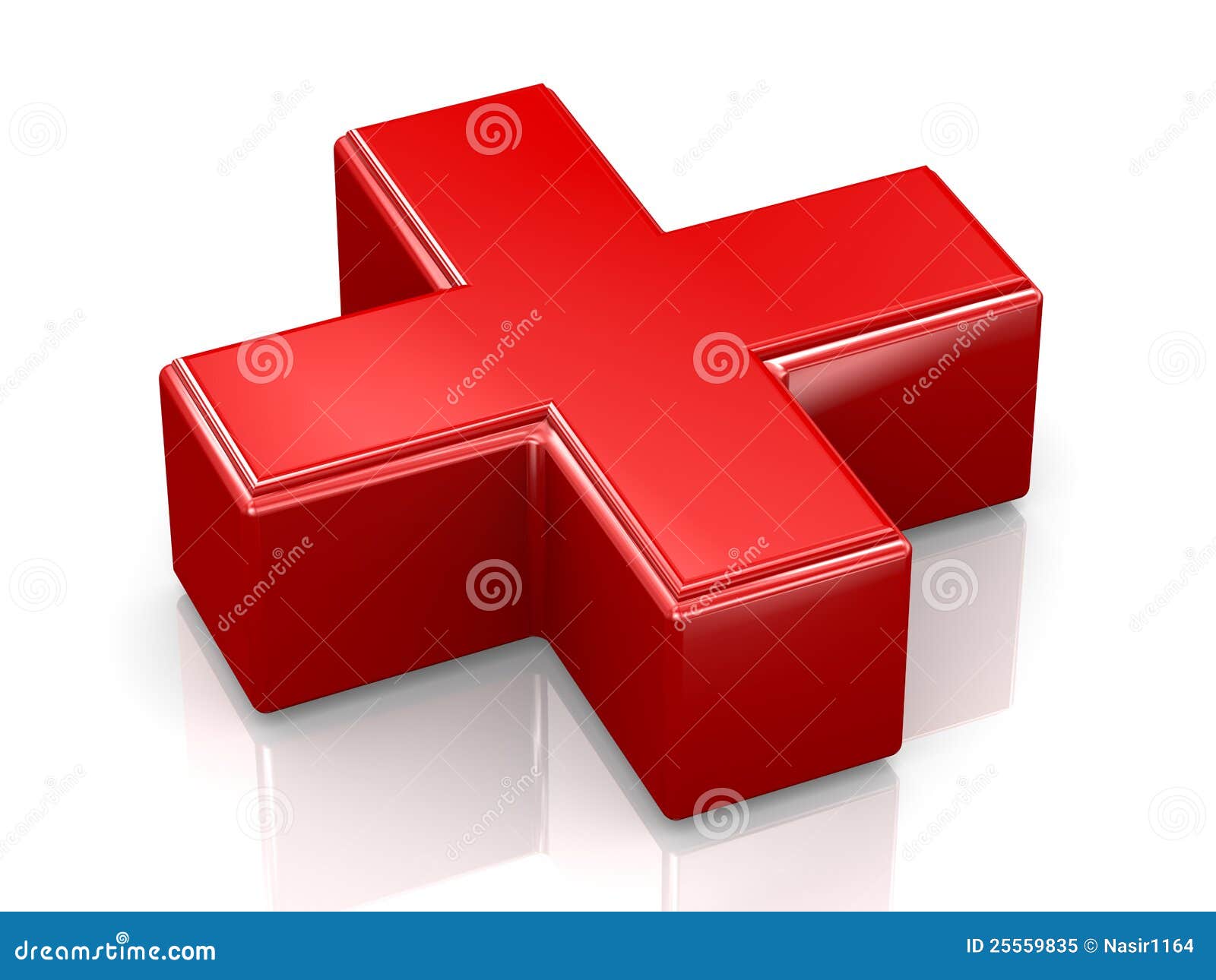 3d rood plusteken stock illustratie. Illustration of bereken - 25559835
