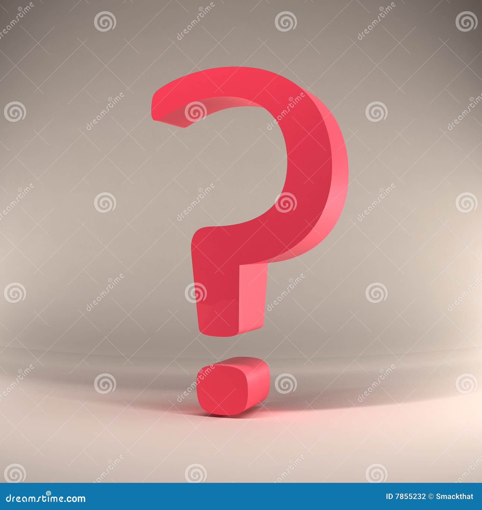 3d rood vraagteken stock illustratie. Illustration of rood - 7855232