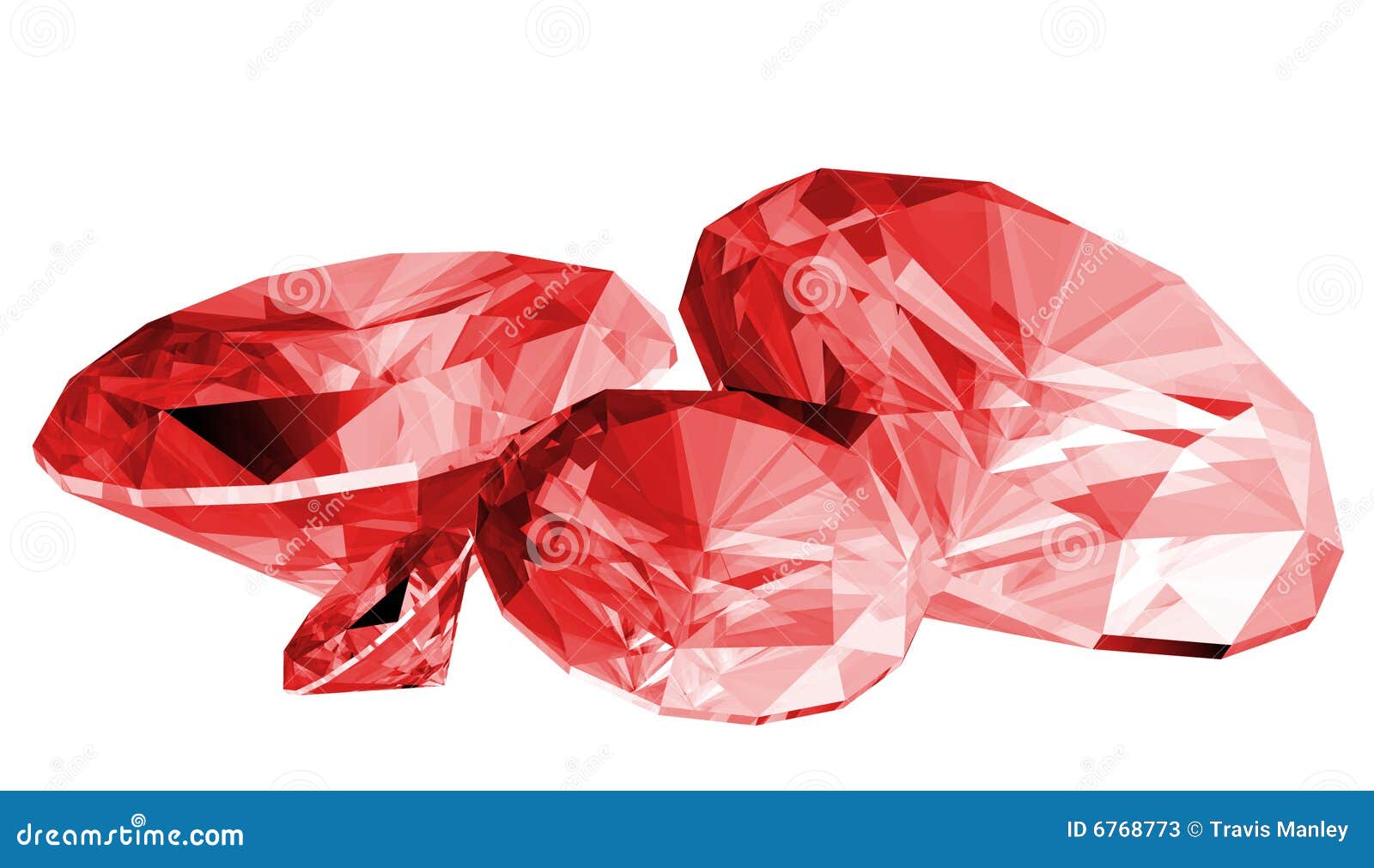 3d Ruby Gem Isolated stock illustration. Illustration of jewel - 6768773