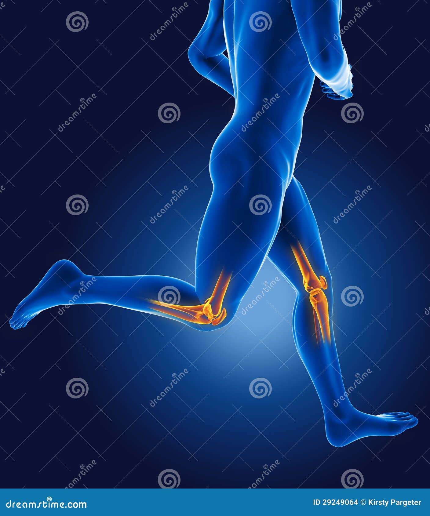3D running medical man stock illustration. Illustration of human - 29249064