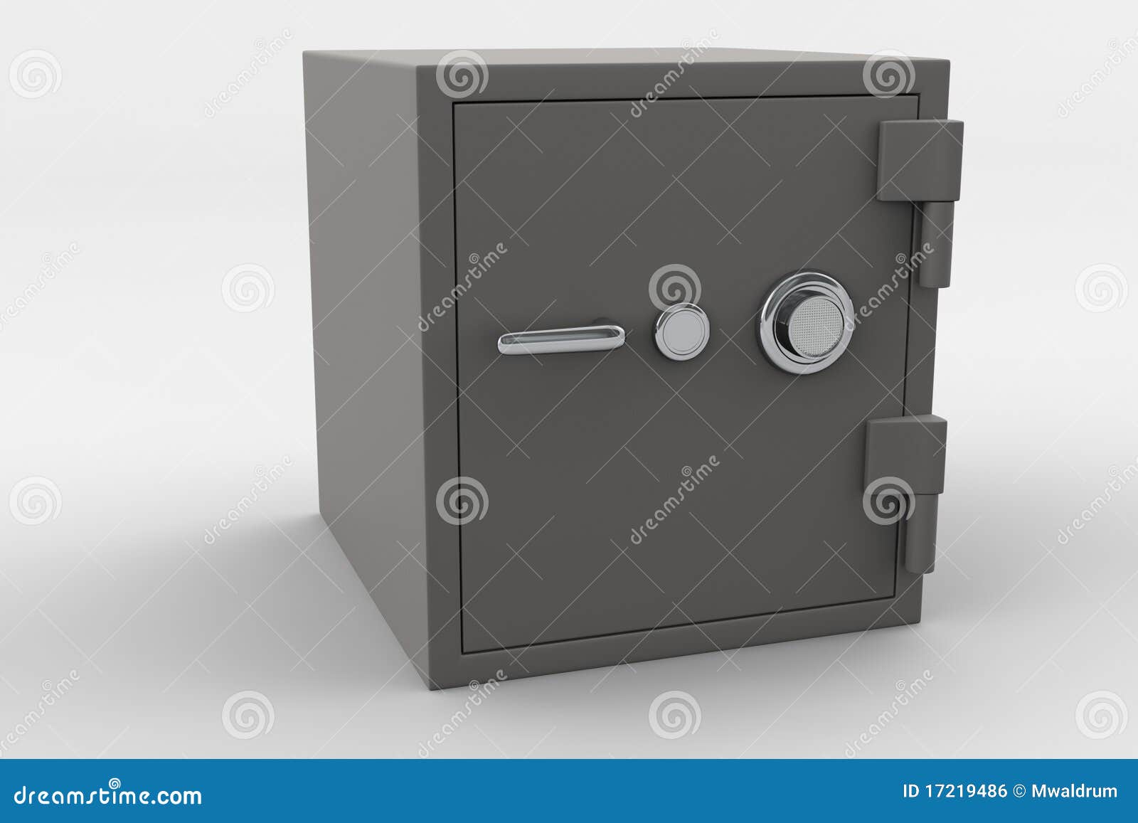 3D Safe stock illustration. Illustration of steel, finance - 17219486