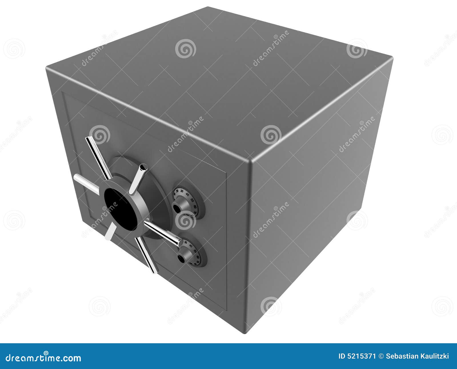 3d safe stock illustration. Illustration of insurance - 5215371