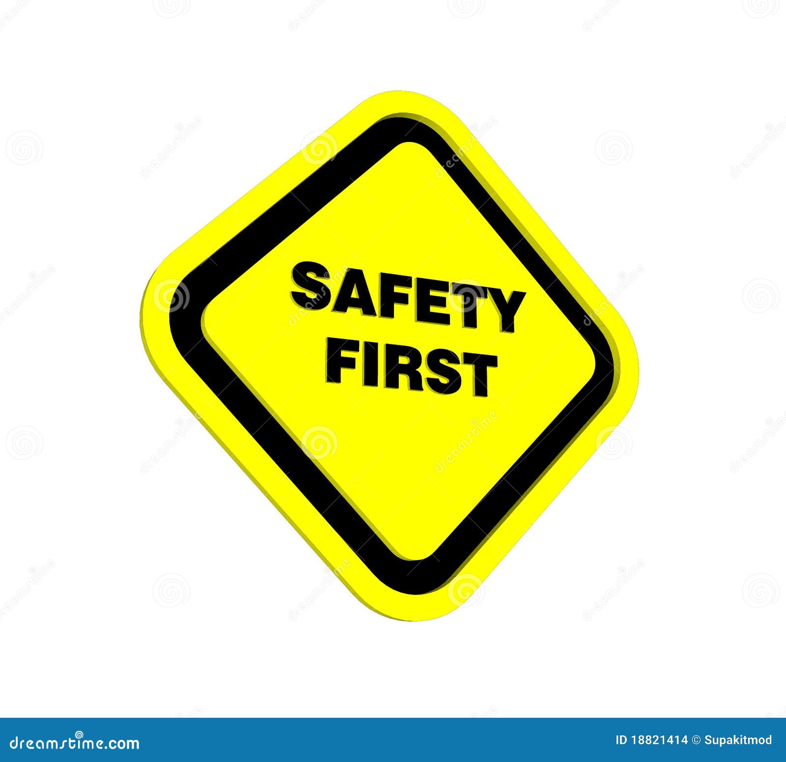3d safety first stock illustration. Illustration of human - 18821414