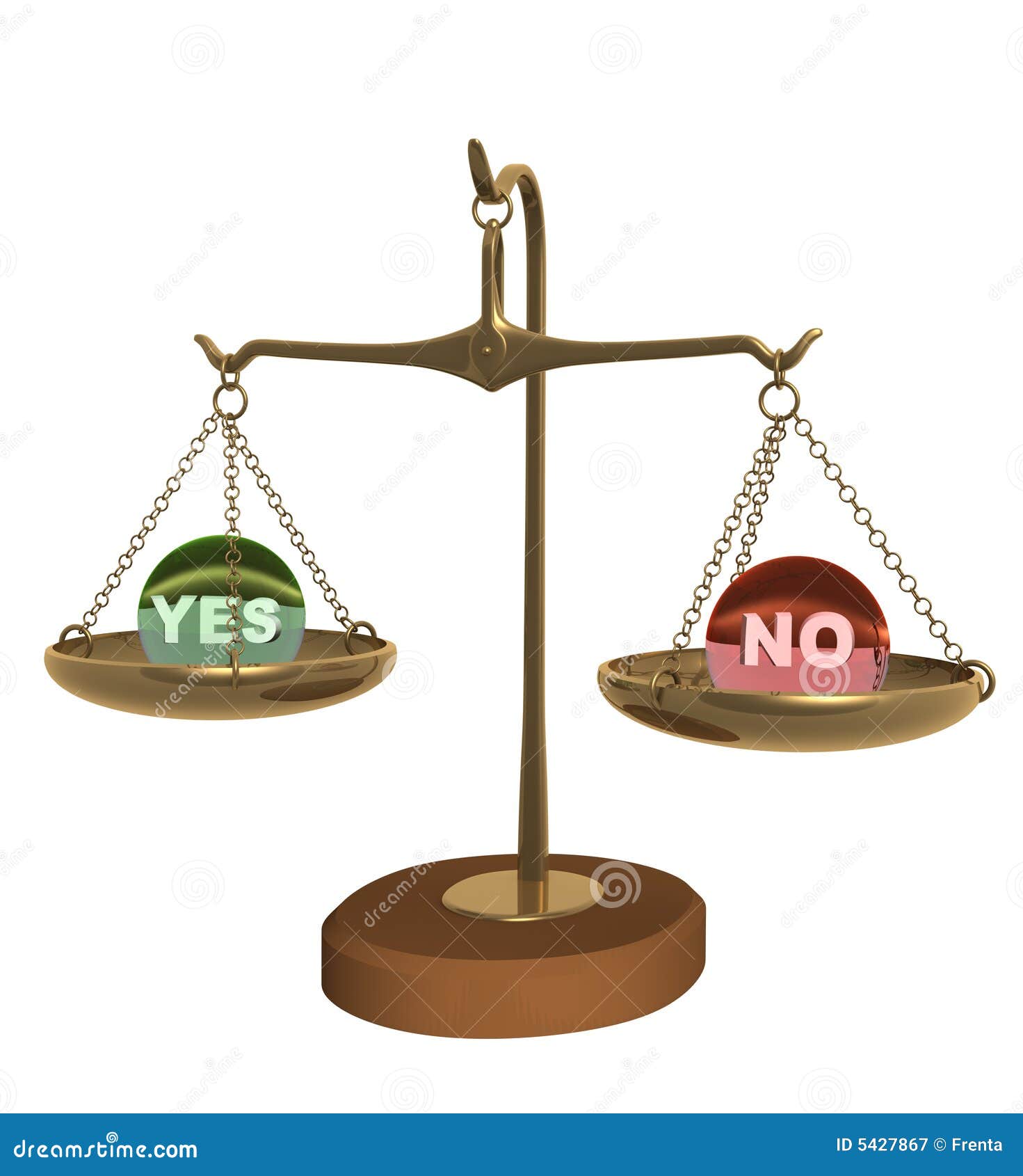 3d Scales with the Counterbalanced Cups Stock Illustration ...