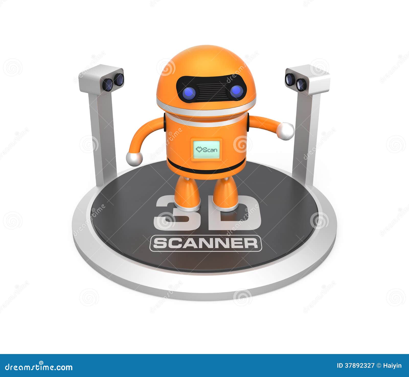 Robot Isolated On White, Artificial Intelligence In Futuristic Royalty ...