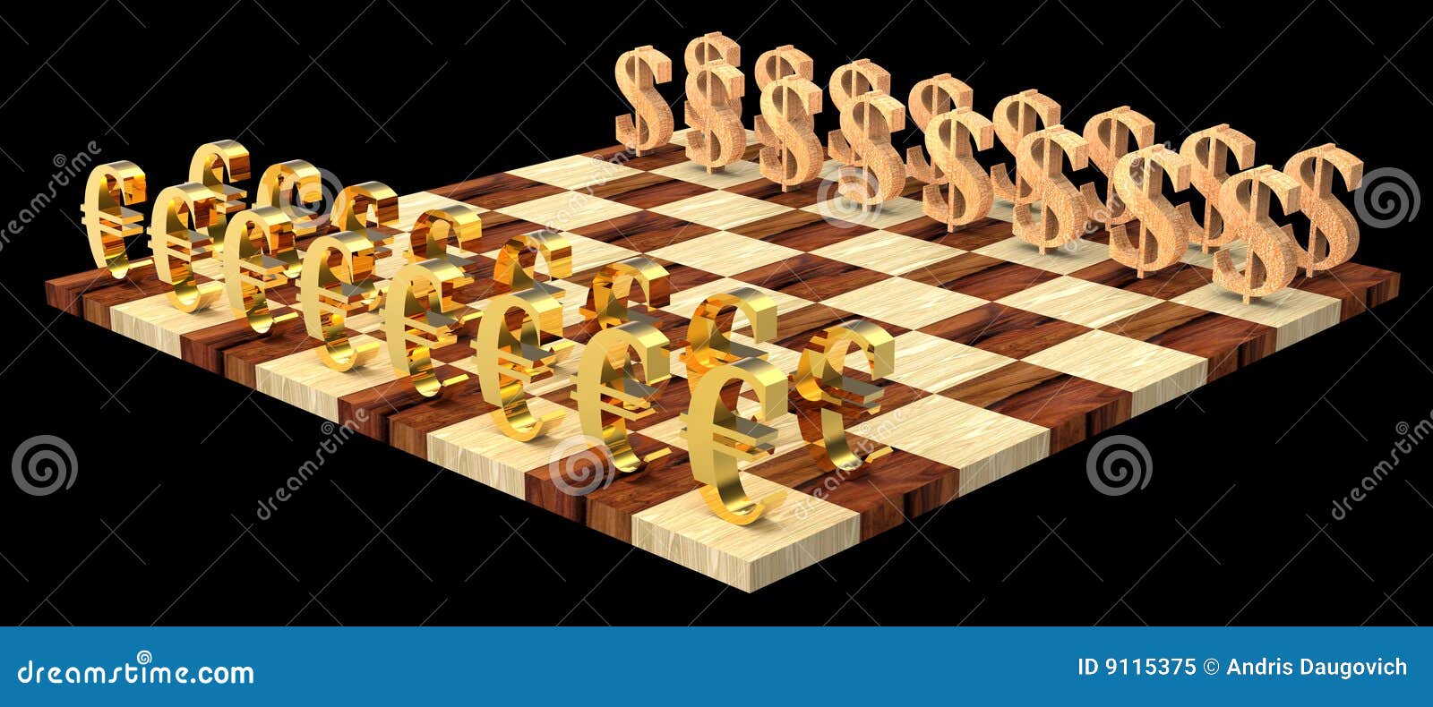 3D schaak stock illustratie. Illustration of voorwerpen - 9115375