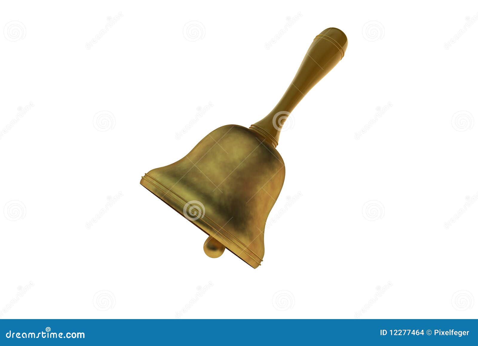 3D school bell stock illustration. Illustration of class - 12277464