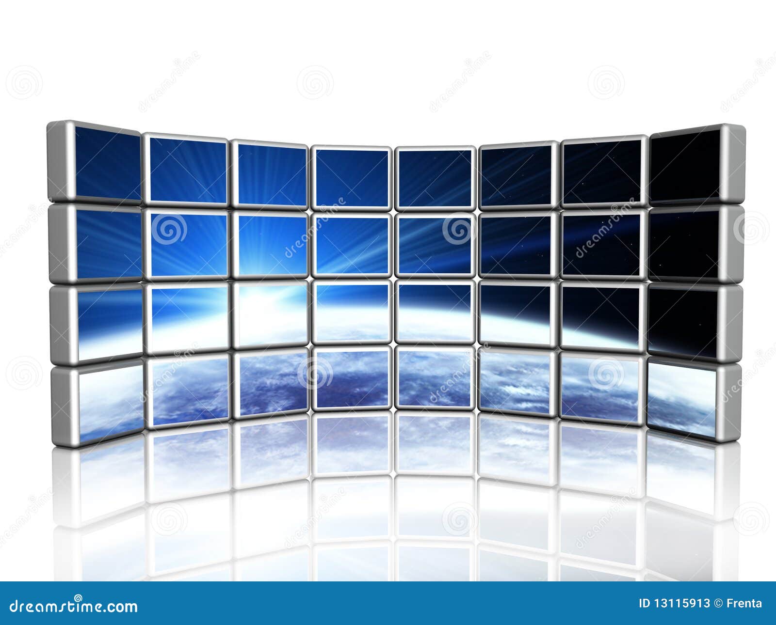 3d screen stock illustration. Illustration of illumination - 13115913