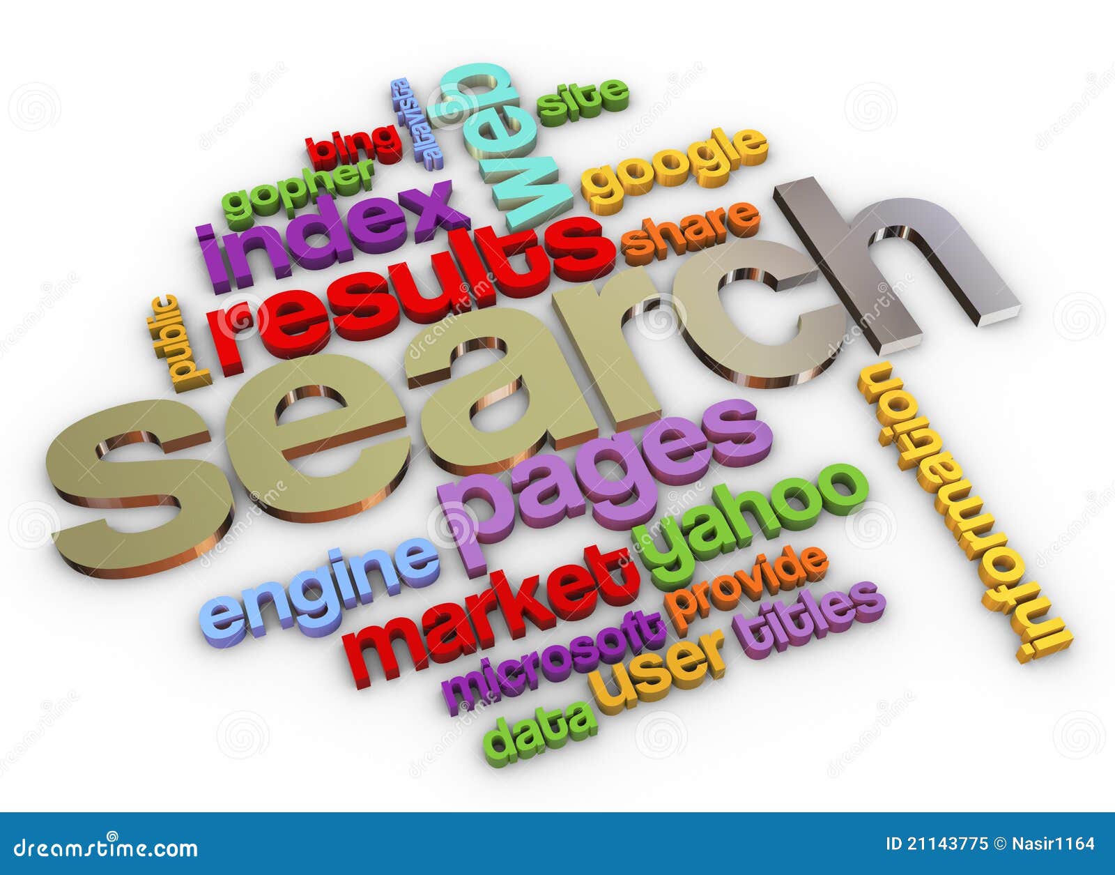 3d Search engine stock illustration. Illustration of keywords - 21143775