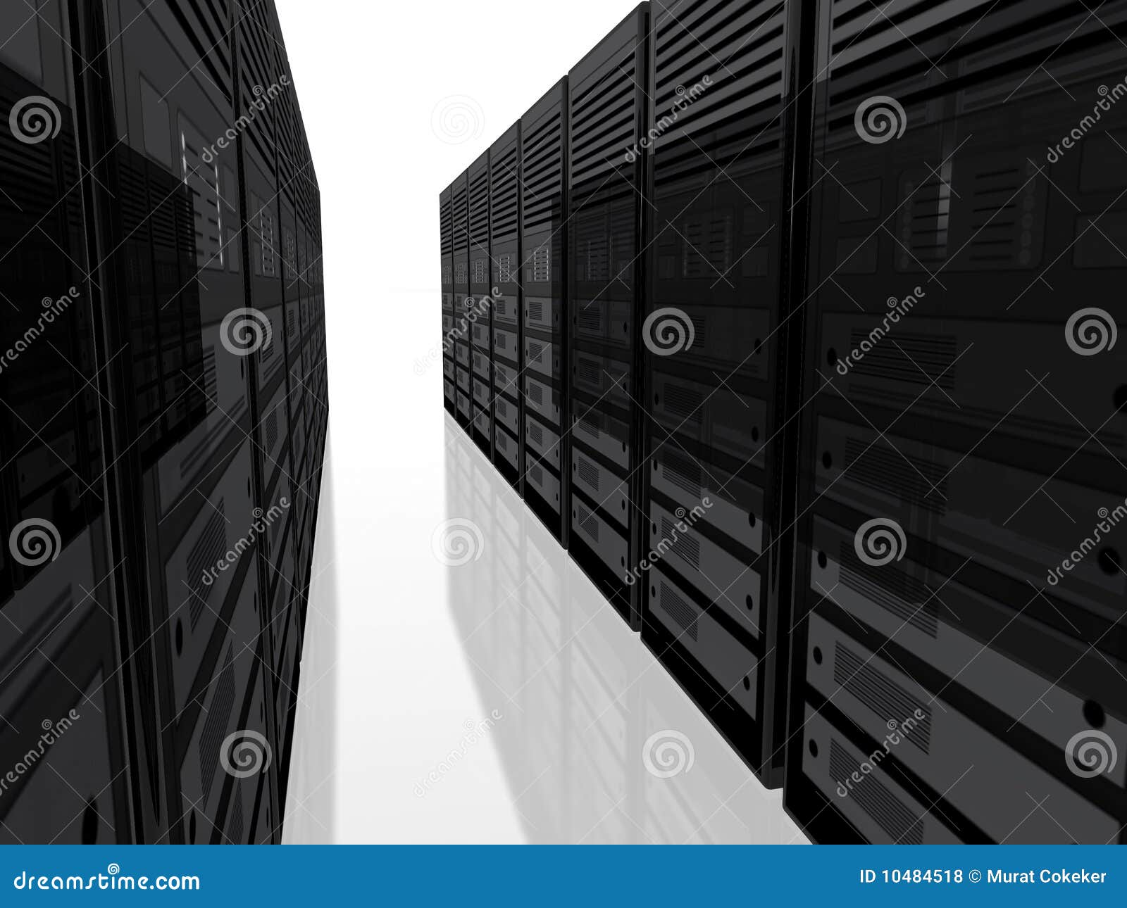 3D server illustration stock illustration. Illustration of cable - 10484518