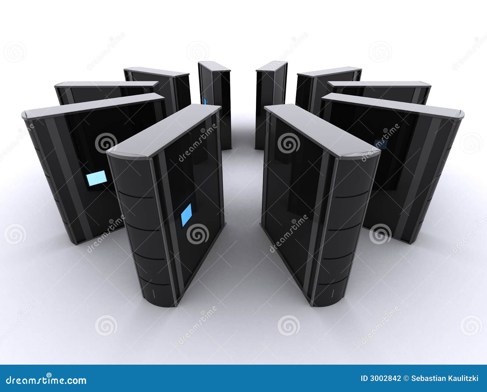 3d servers stock illustration. Illustration of growth - 3002842