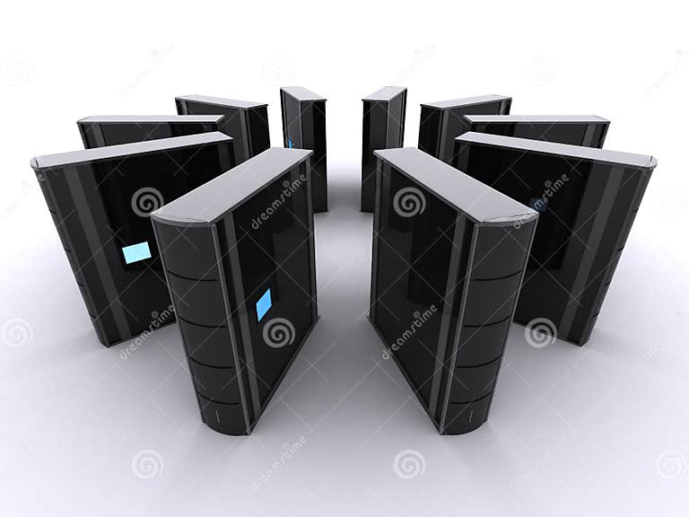 3d servers stock illustration. Illustration of growth - 3002842