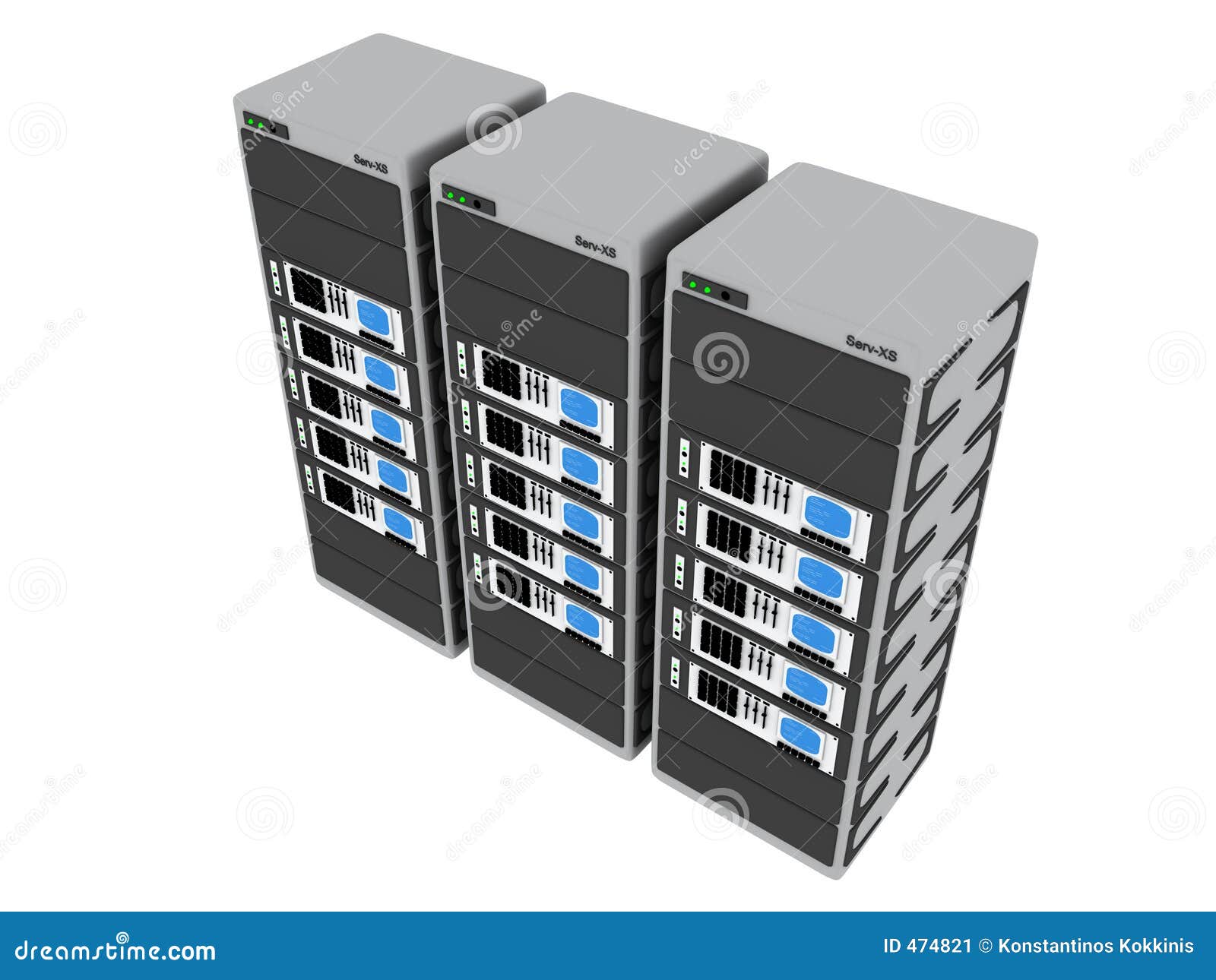 3d Servers #4 stock illustration. Illustration of hosting - 474821