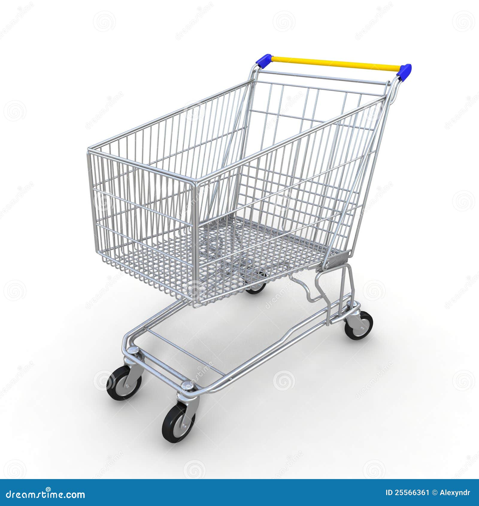 3d shopping cart stock illustration. Illustration of container - 25566361