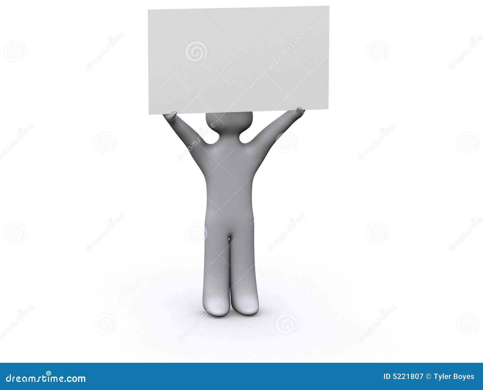 3d sign guy stock illustration. Illustration of watcher - 5221807