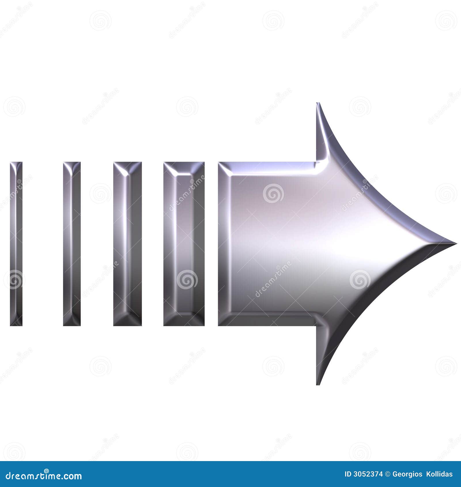 A Silver Arrow Rising In A Spiral. Metallic Luster. Positive Emotions ...