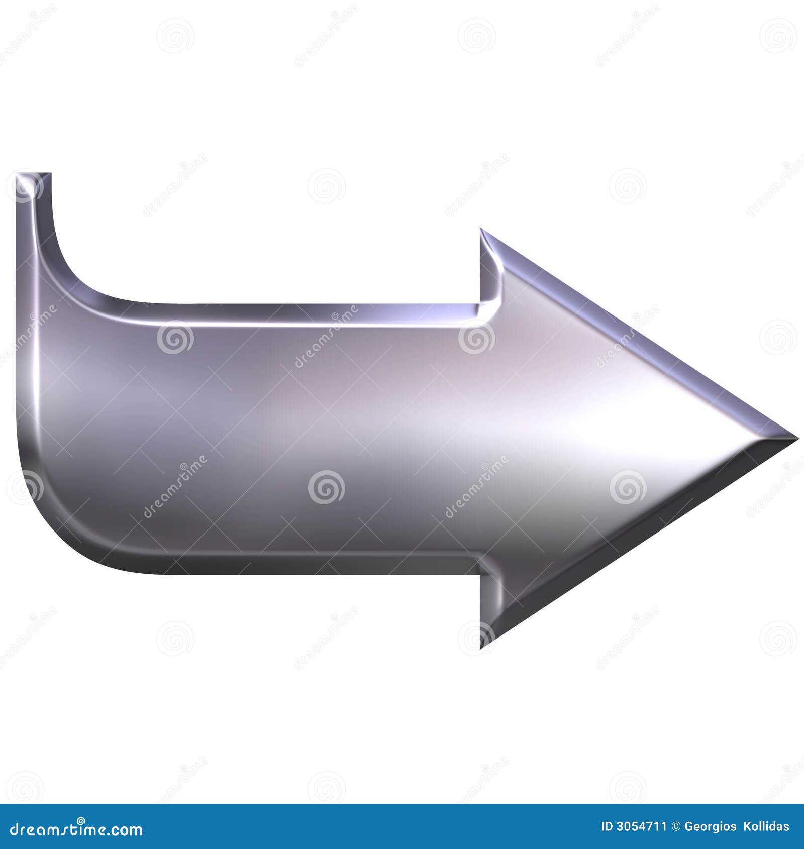 A Silver Arrow Rising In A Spiral. Metallic Luster. Positive Emotions ...