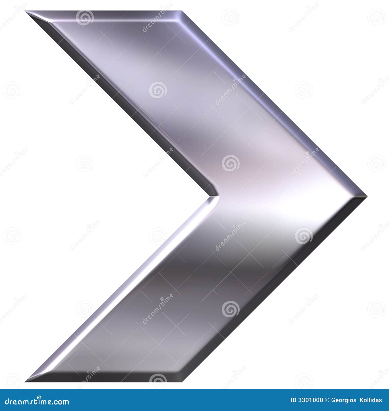 3D Silver Arrow stock illustration. Illustration of design - 3301000