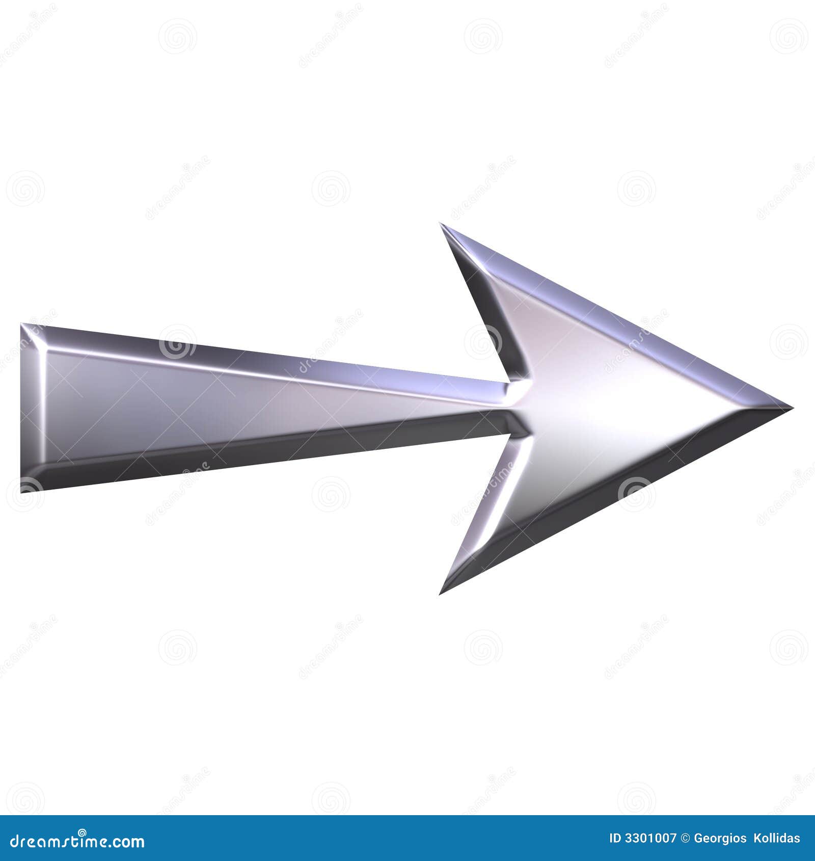 A Silver Arrow Rising In A Spiral. Metallic Luster. Positive Emotions ...