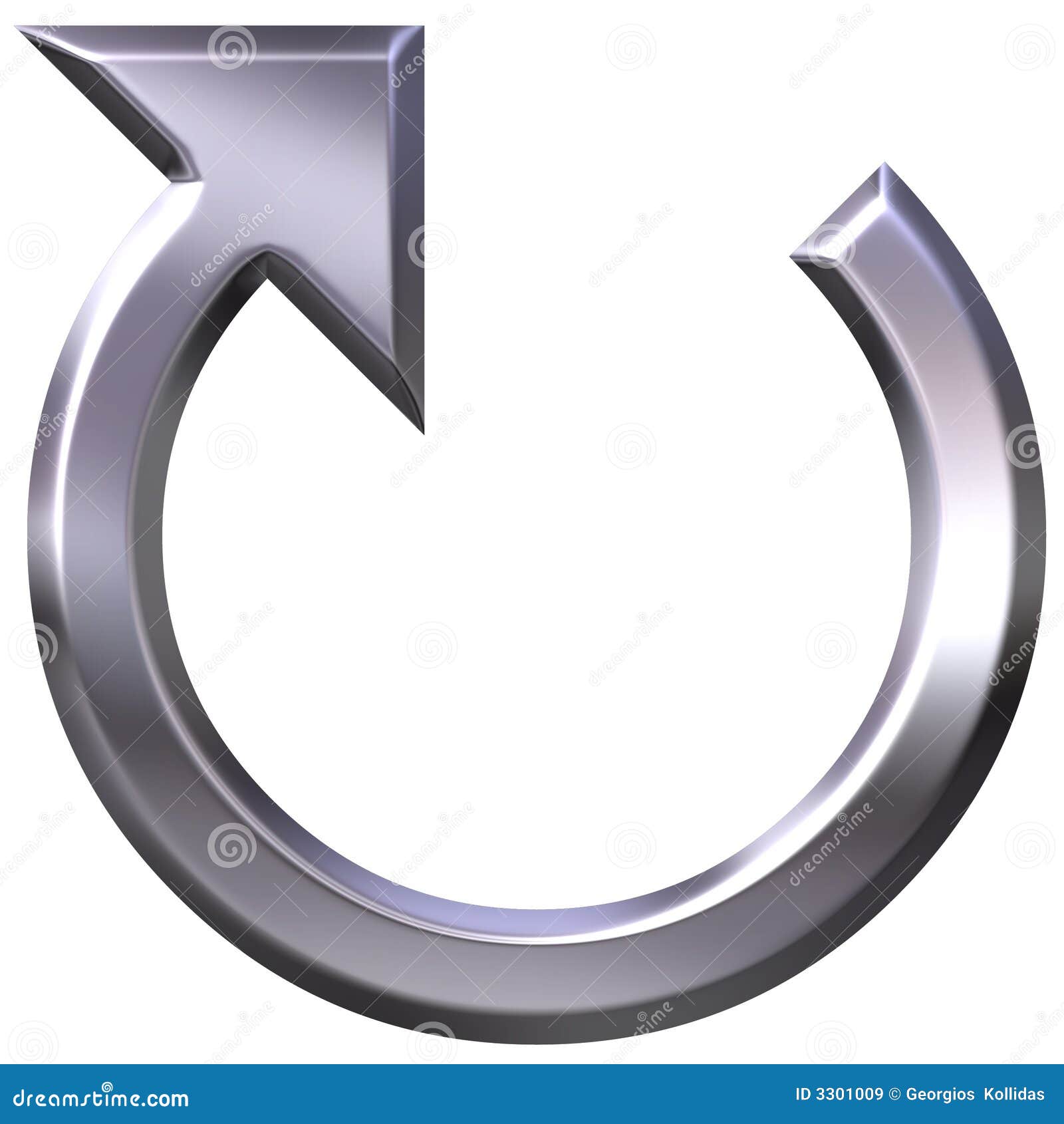 3D Silver Arrow stock illustration. Illustration of forward - 3301009