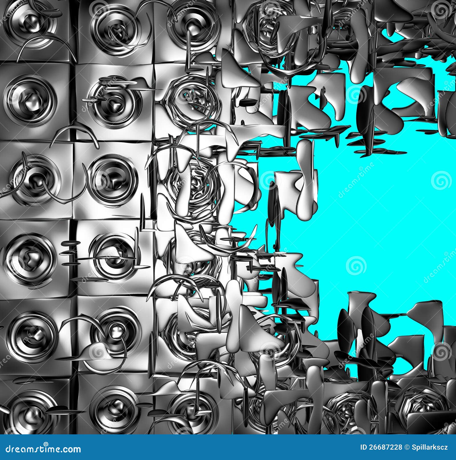 Blue Exploded Background Royalty-Free Stock Image | CartoonDealer.com ...